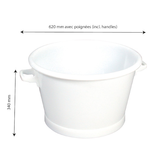 BOBET Matériel - Bassine ronde 50 litres - Spécialiste pour la…