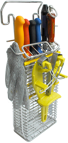 BOBET Matériel - Coutelière inox avec emplacement Sharp'Easy