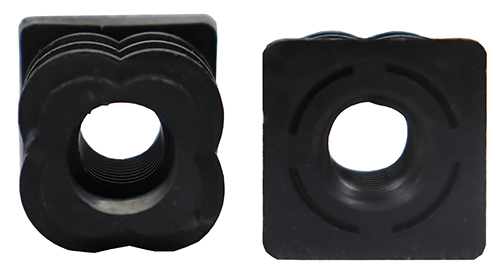 Embout fileté pour tube carré