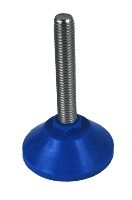 Bobet Matériel - Pied réglable inox tige fixe base bleue