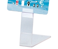 Bobet Matériel - Support étiquette PVC transparent (sachet 25)